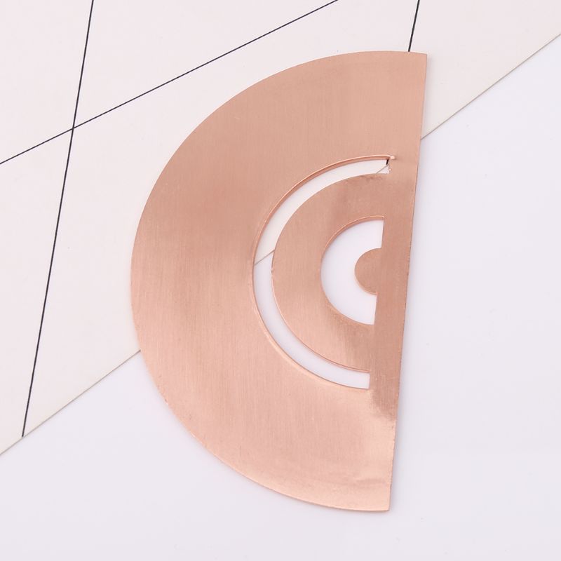 Retro Copper Protractor Ruler Semicircle Drawing M... – Vicedeal