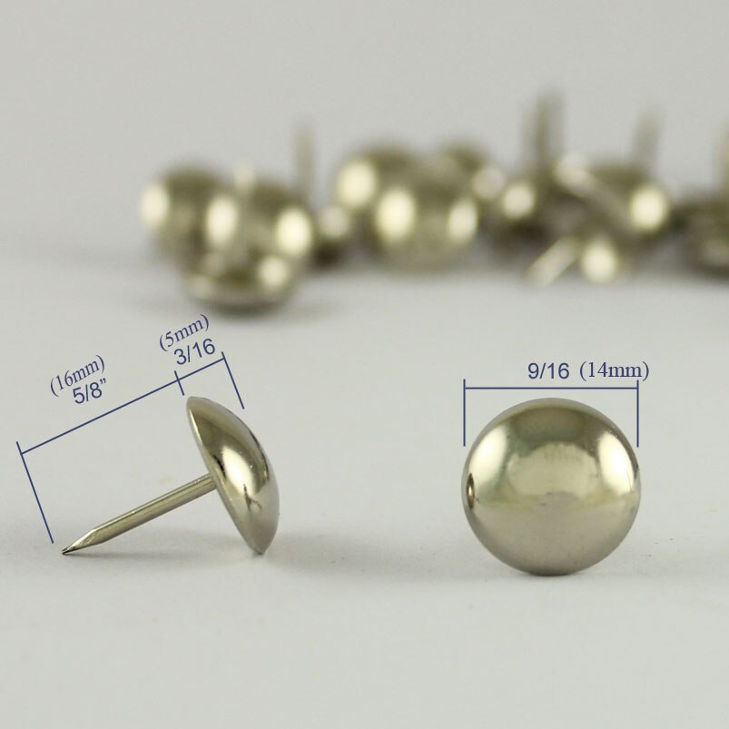 round silver upholstery tack decorative nail furni... – Grandado
