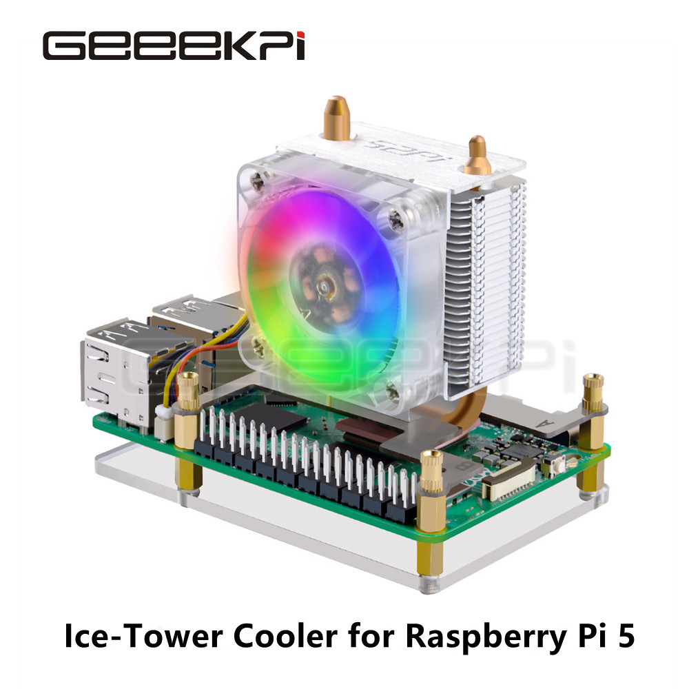 Geeekpi Raspberry Pi 5 Koeler Raspberry Pi 5 Ijs-T... – Vicedeal