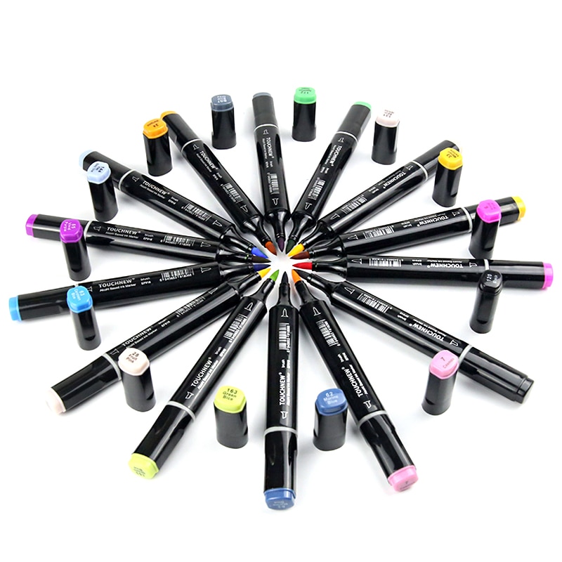 TOUCHNEW Soft Brush Pen Marker Set Sketch Double B... – Grandado