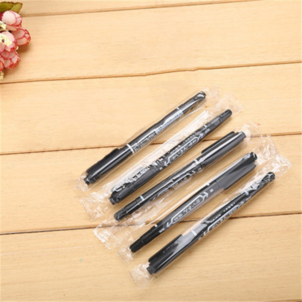 Black Ultra-fine Double-end Marker Pen Small-end P... – Grandado