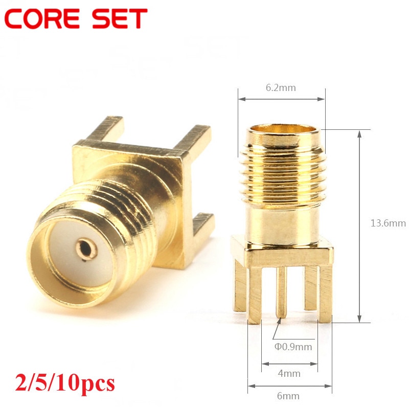 SMA Female Jack Solder Nut Edge PCB Clip Straight ... – Grandado
