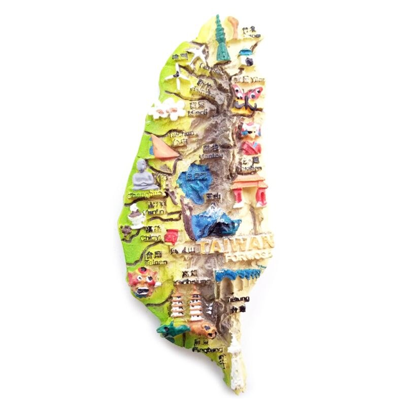 3D Resin Fridge Magnet Taiwan Brazil Chile Spain T... – Grandado