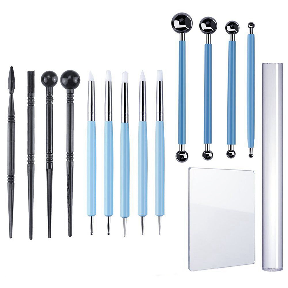15 Stuks Carving Modeling Tool Set Inclusief Bal S... – Grandado