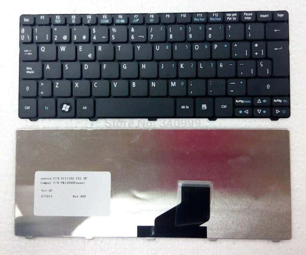 laptop keyboard For Acer Aspire One 532h 521 522 5... – Grandado