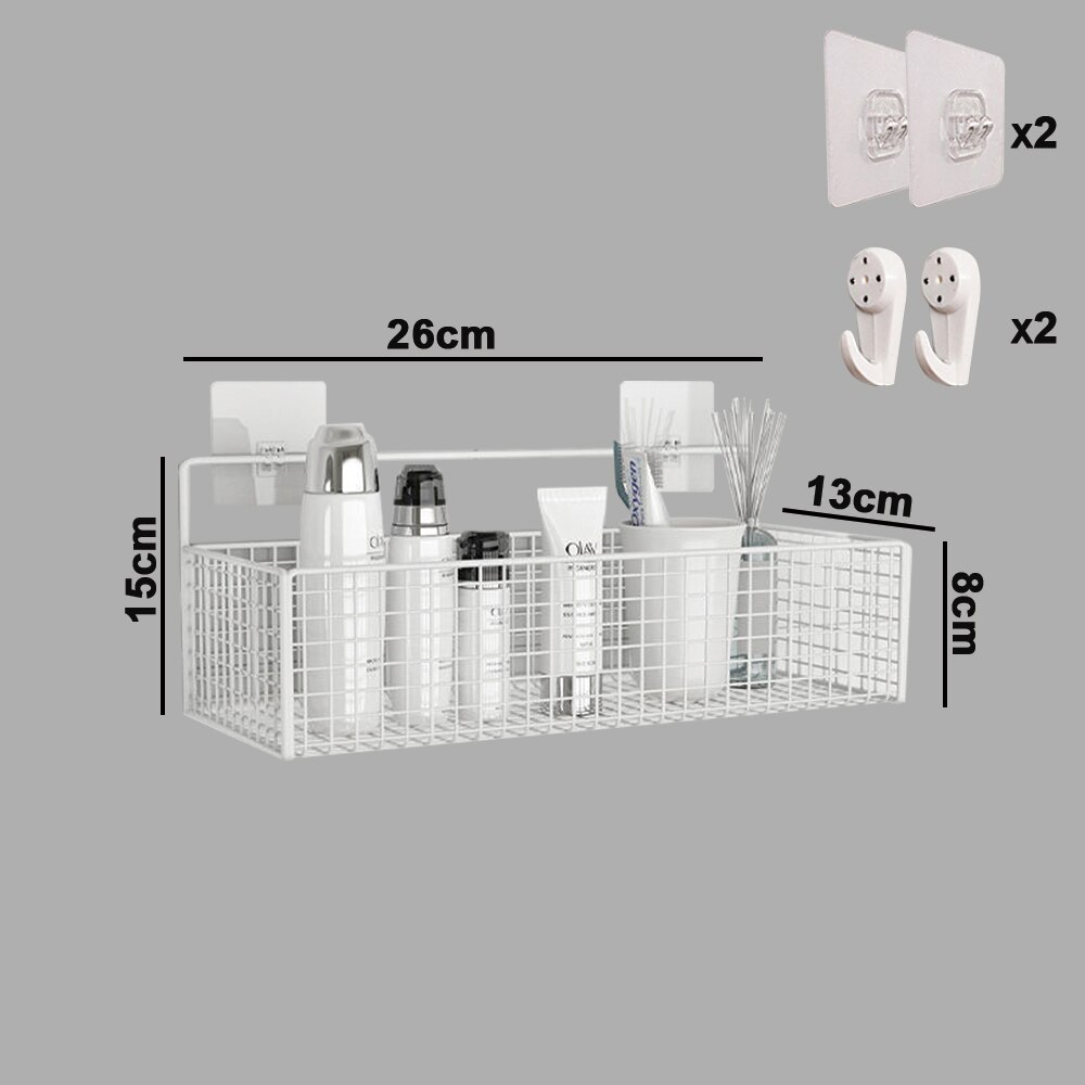 Bathroom Wall-mounted Shelf No Drill Free Punch Sh... – Grandado