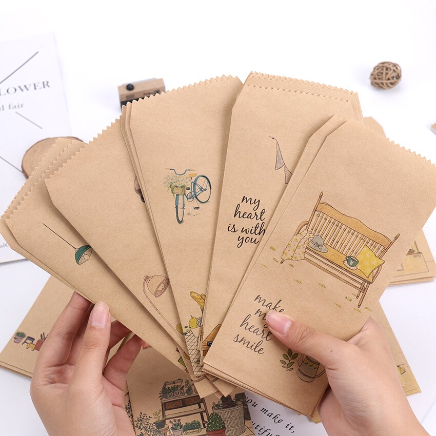 5PCS Those Little Things Cute Paper Envelopes Kraf... – Grandado