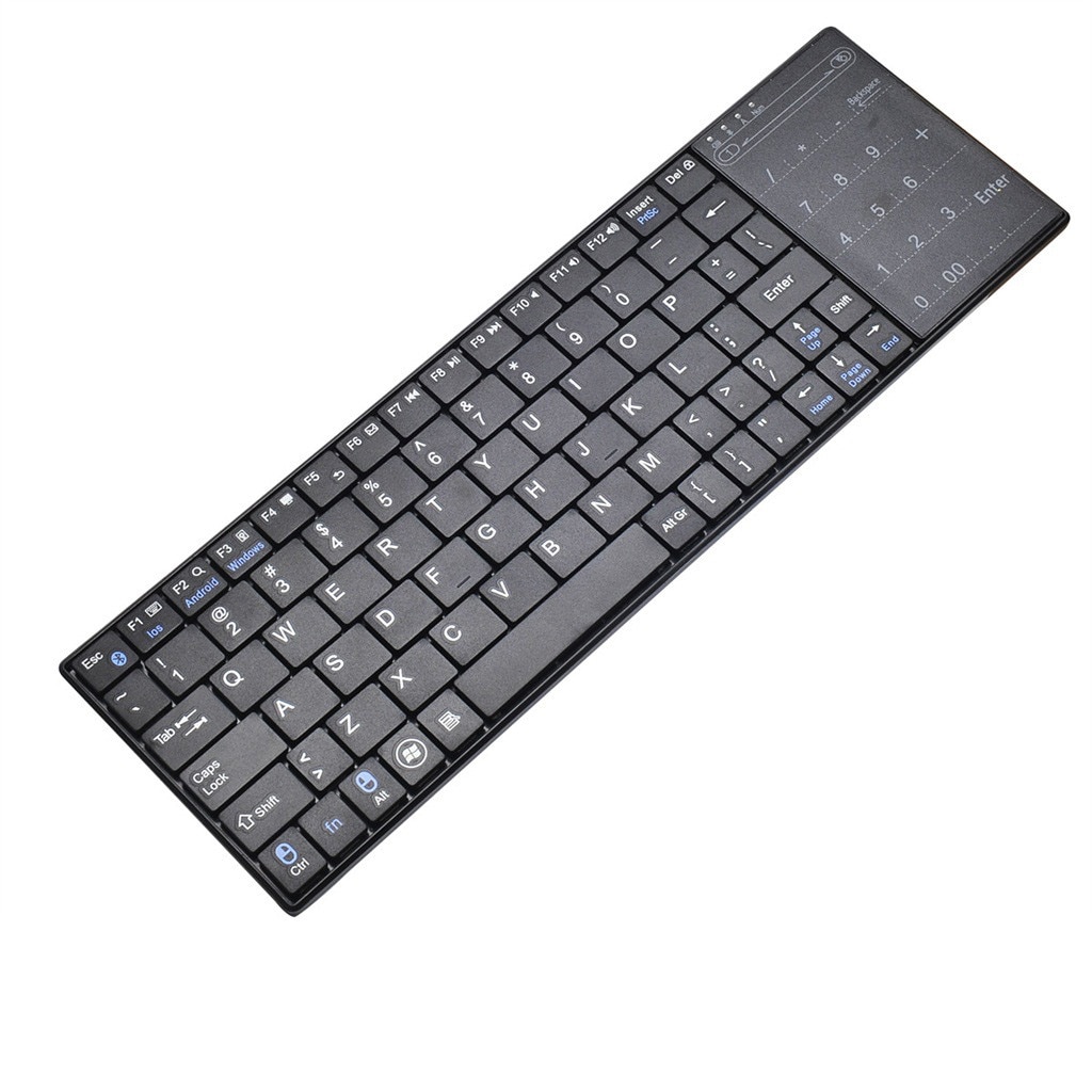 Trådlöst slimmad bluetooth-tangentbord med pekplat... – Vicedeal