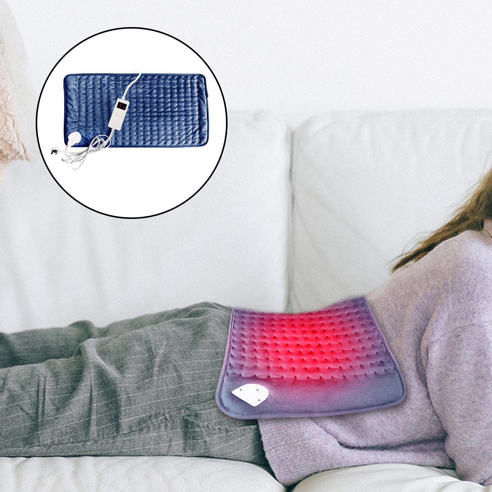King Size Electric Heating Pad Auto Shut Off Pain ... – Grandado