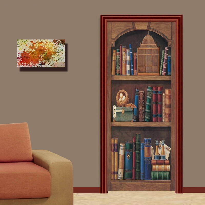 Self-Adhesive Door Sticker European Style Retro 3D... – Grandado