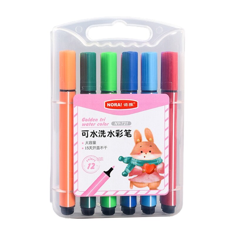 12/18/24/36Pcs Washable Art Marker Pens Set Assort... – Vicedeal