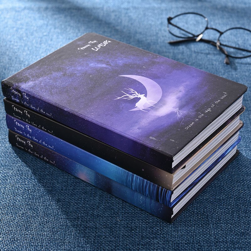 "Starry Sky ver2" Hard Cover Diary Beautiful Journ... – Grandado