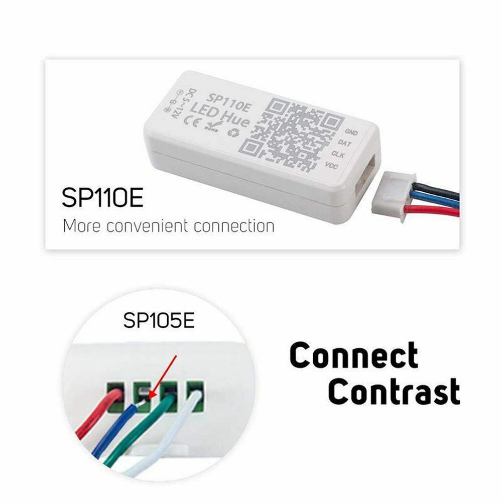 SP110E Bluetooth Pixel Controller Led Licht Dimmer... – Grandado SP110E Bluetooth Pixel Controller Led Licht Dimmer... – Grandado