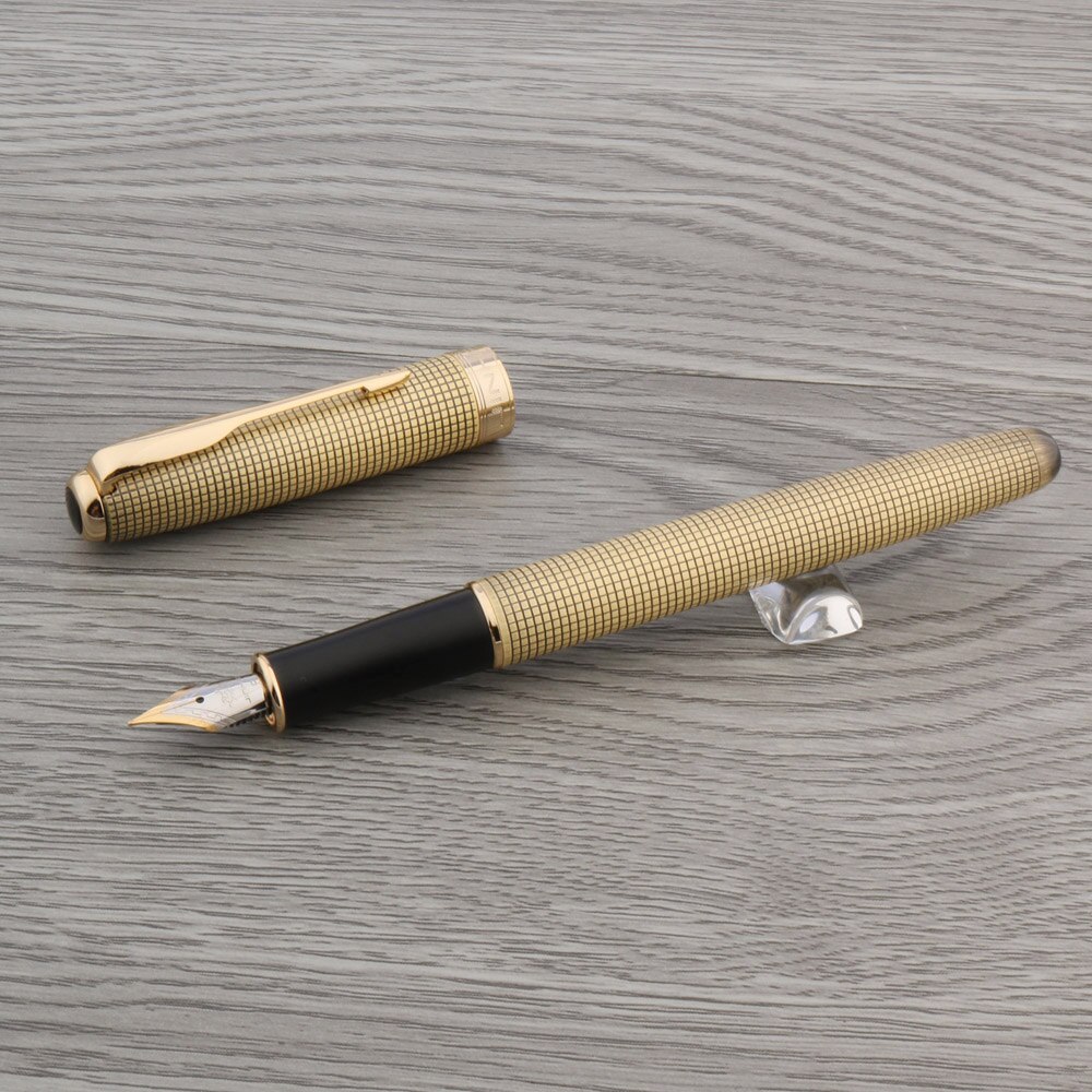 luxury JINHAO 75 metal Fountain Pen golden Brushed... – Vicedeal