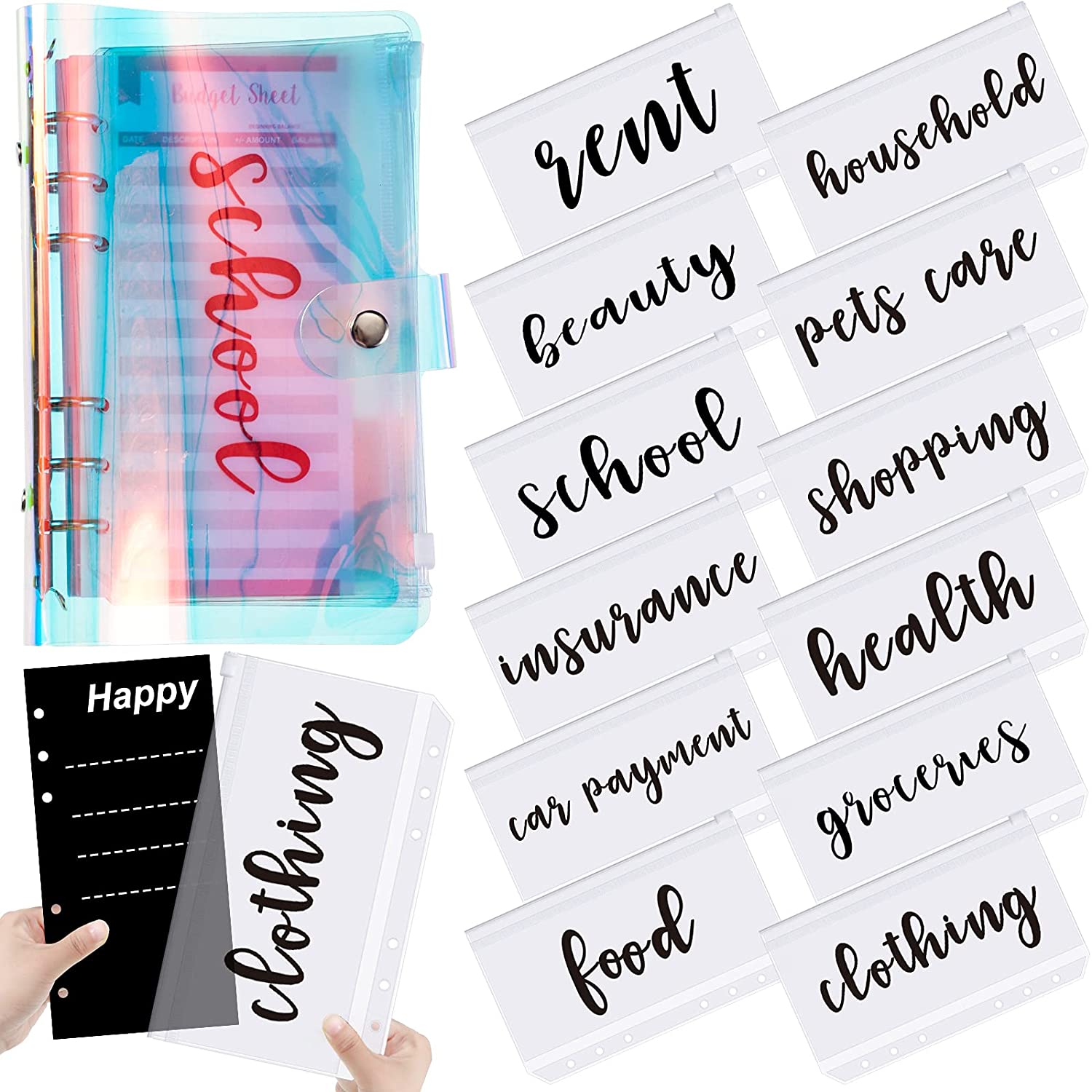 13 Pieces A6 Budget Binder Planner Organize with S... – Grandado