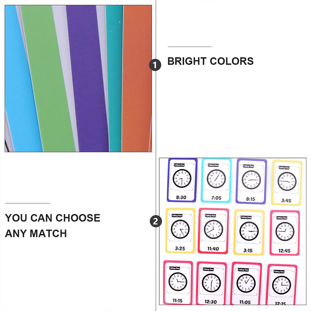 4 Boxes Practical Telling Time Flashcards Clock Fi... – Grandado
