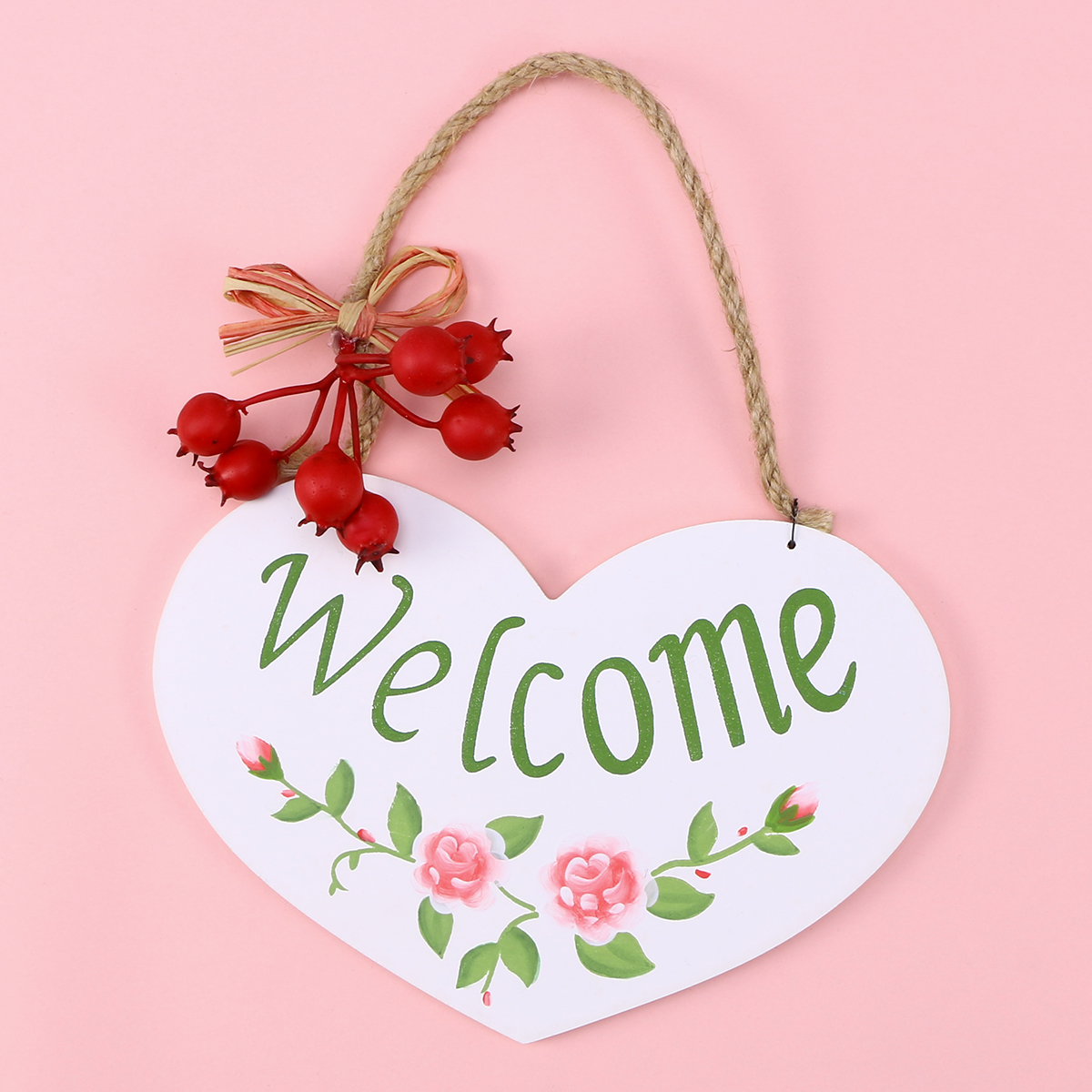 WELCOME Hanging Sign Decorations Wood Hanging Beau... – Vicedeal