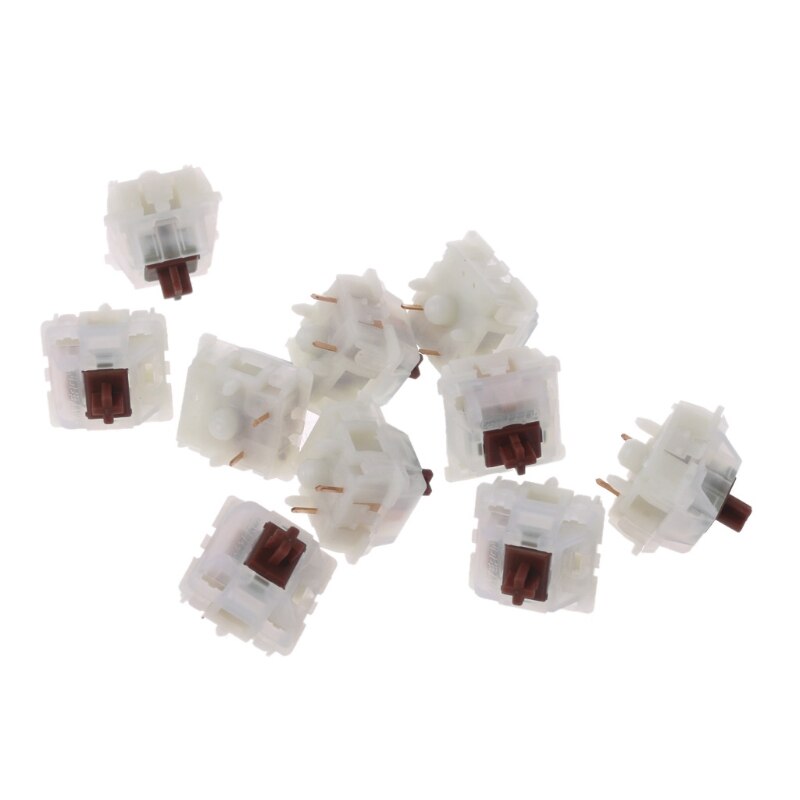 10pcs Gateron Switches 5Pin Milky Red Switch Mecha... – Grandado