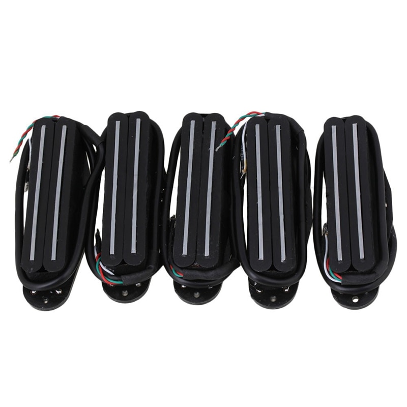 5 Pieces Black Dual Rail Humbucker Guitar Neck Pic... – Grandado