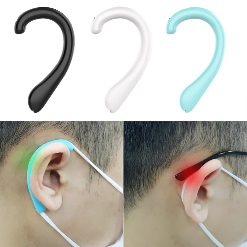 6 Pairs Universal Silicone Ear Hook Earmuffs Masks... – Grandado