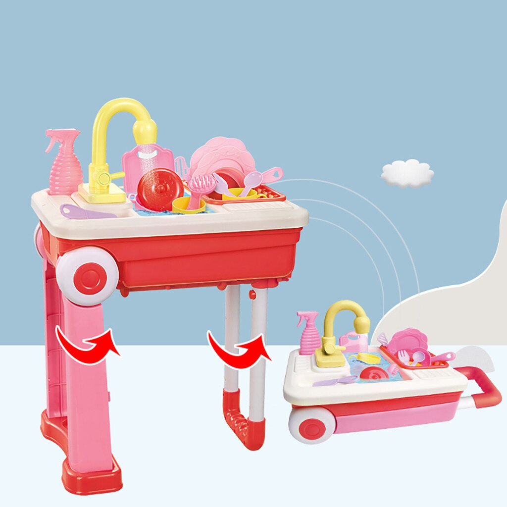 Child Pretend Role Play Kitchen Dishwasher Set Toy... – Grandado