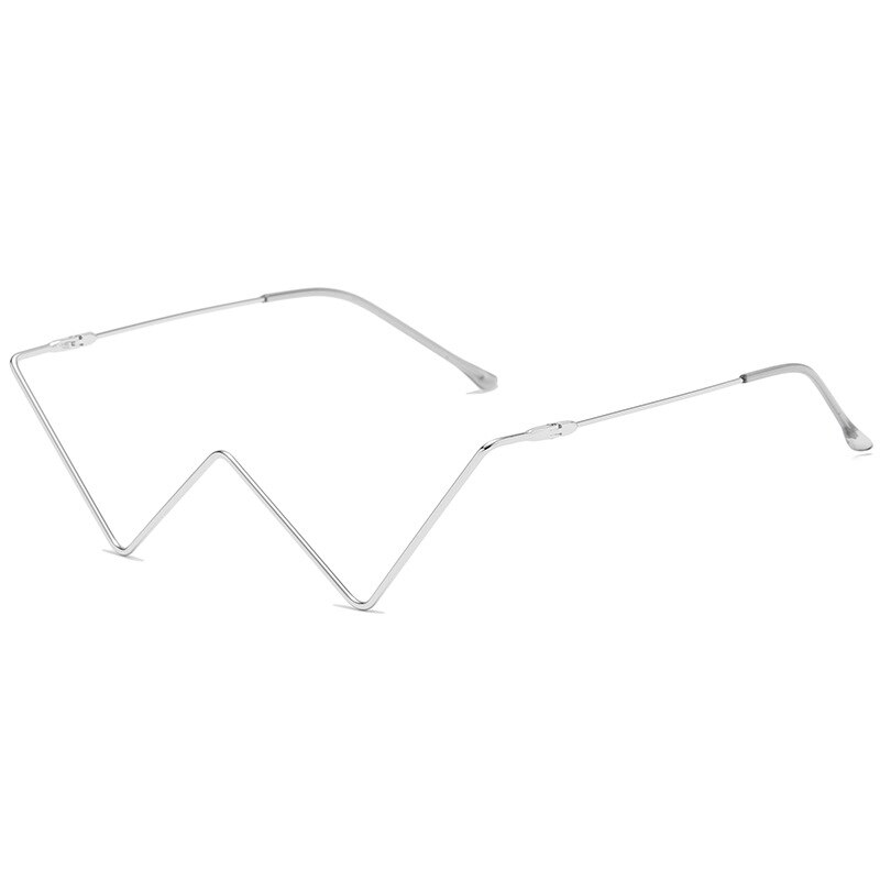 Stylish Simple letter V Half Frame Water Glasses F... – Grandado