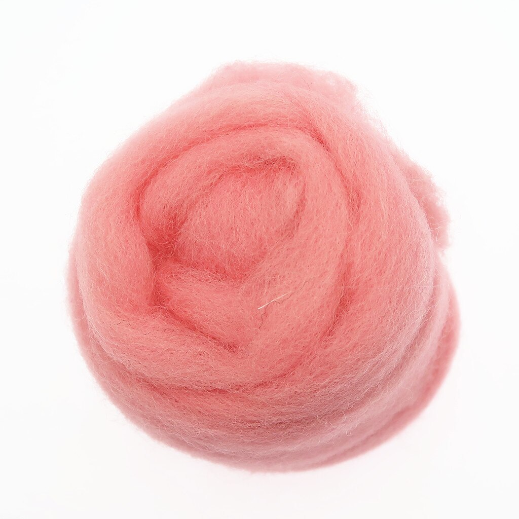 50/100g/ Pink Color Series Wool Fibre Flower Anima... – Grandado