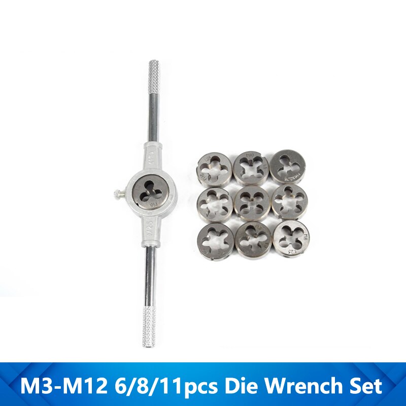 6/8/11pcs M3-M12 Metric Die Wrench Set Alloy Steel... – Grandado