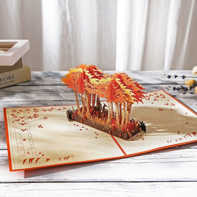 AIT Card DEER IN FOREST 3D Foldable Pop-Up Greetin... – Vicedeal