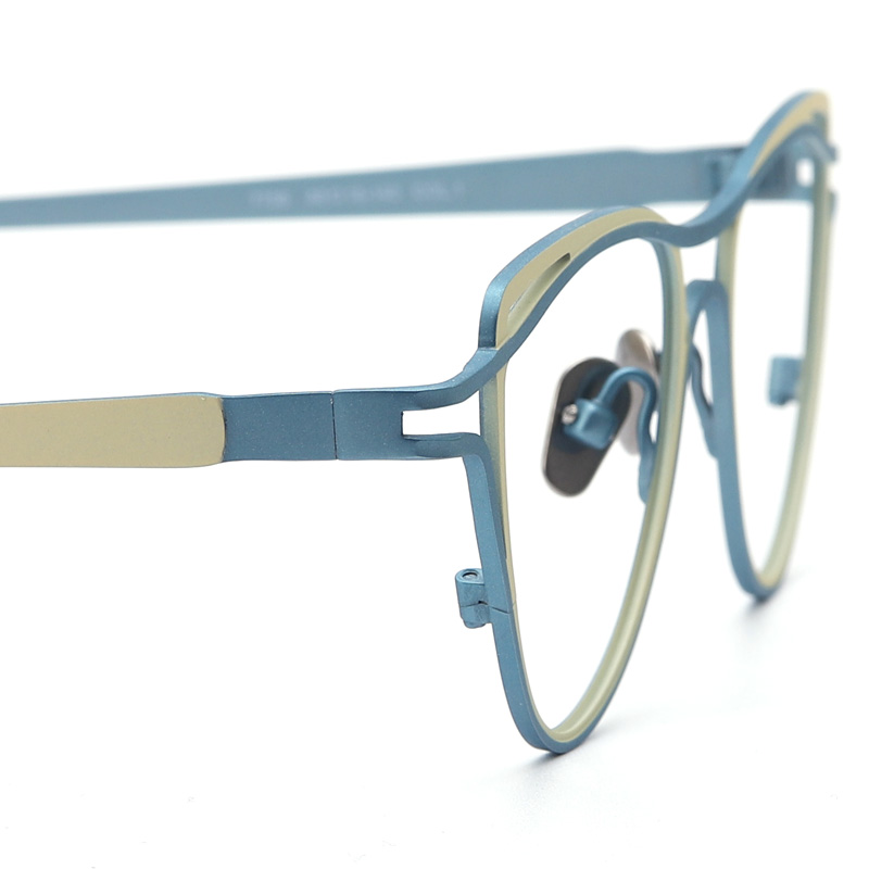 Cat Eye Pure Titanium Glasse Frames 2022 Women Par... – Grandado