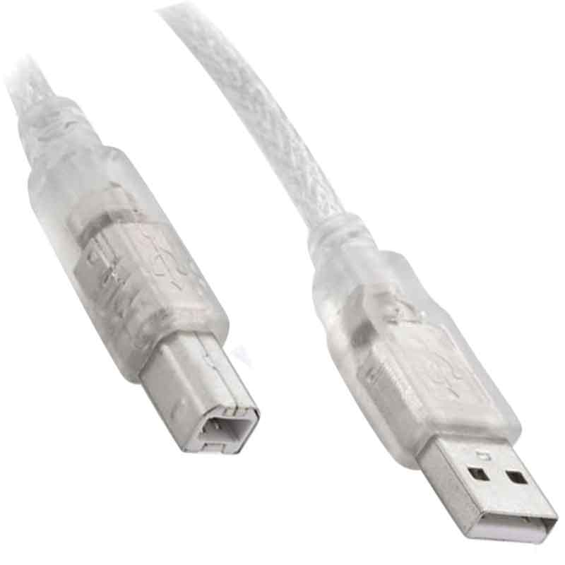 USB DRUCKER KABEL 5 MT 2,0 transparent SL-U2005 * ... – Grandado