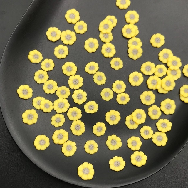 50g Sunflower Polymer Clay Sprinkle For Kids Diy ,... – Grandado