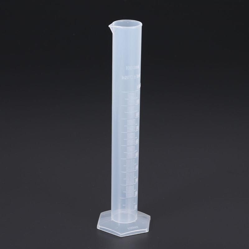 5pcs 100ml Plastic Graduated Cylinder Beaker Scien... – Vicedeal