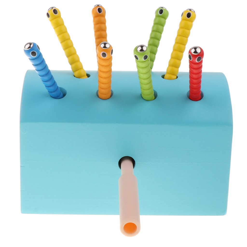 Wooden Catch Worms Pretend Magnetic Fishing Insect... – Grandado