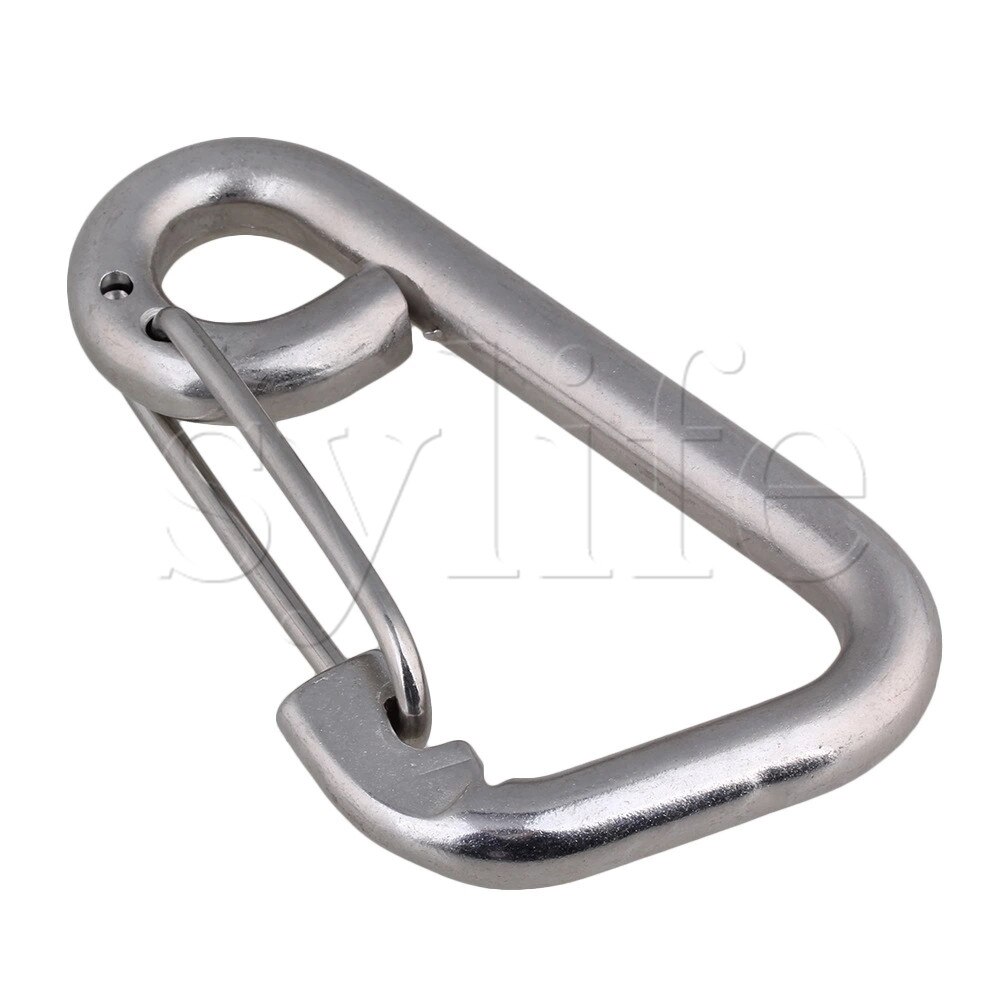 M16x160MM Zilver Snap Haak Karabijnhaak Rvs Bergbe... – Grandado