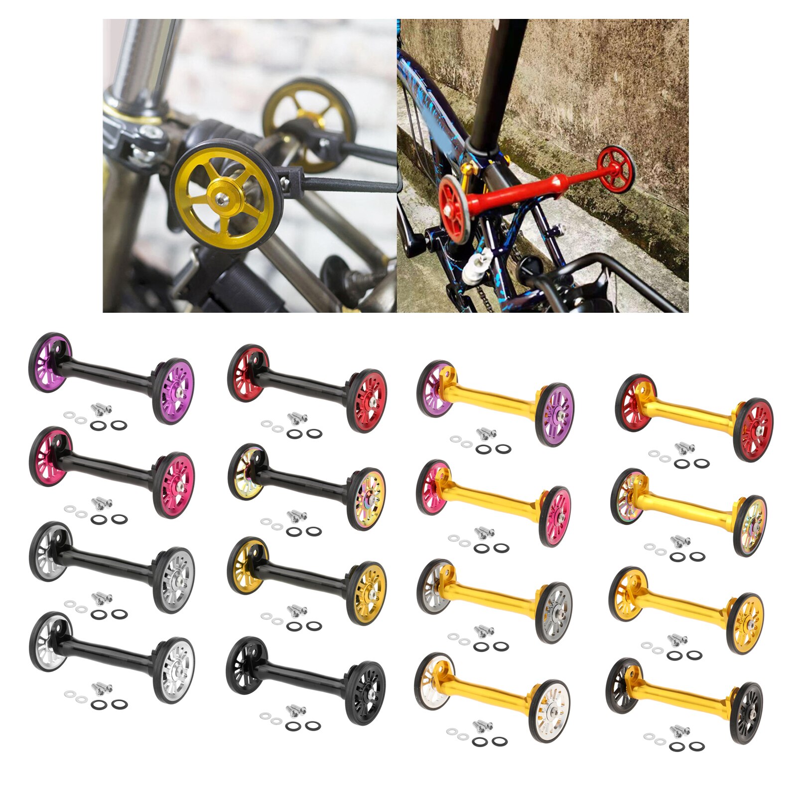 Folding Bike Easy Wheel Extension Rod Rear Cargo R... – Vicedeal