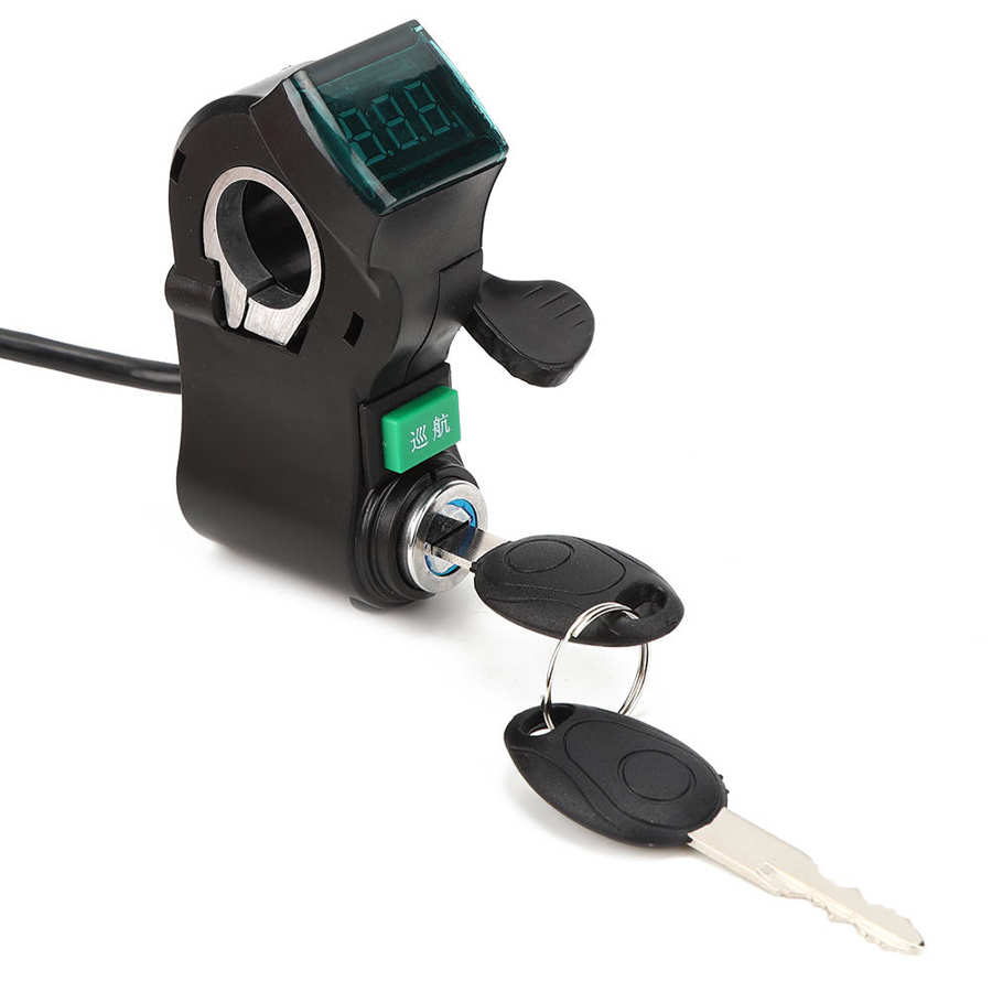 E-Bike Thumb Throttle Met Key Lock Lcd-scherm Crui... – Grandado