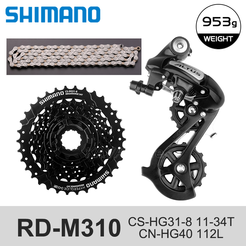 Shimano Altus RD-M310 8 Speed Groupset HG31 8S K7 ... – Grandado