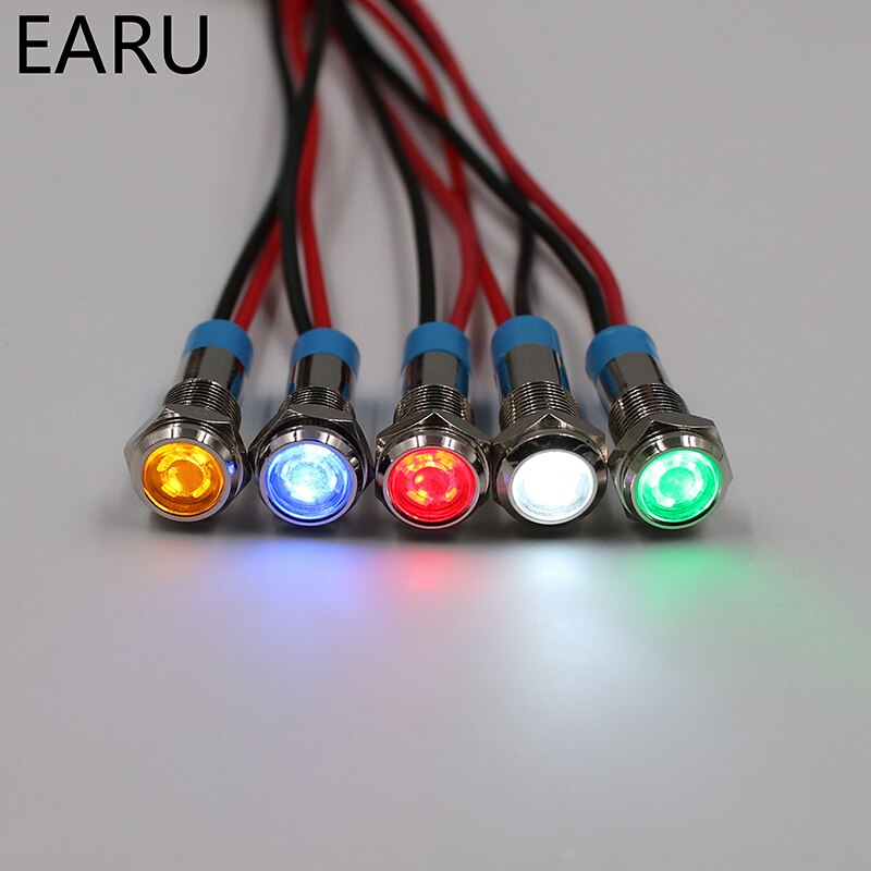 LED Metal Indicator Light 6mm Waterproof Signal La... – Grandado