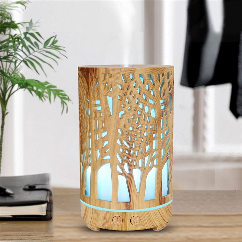 Wood Aroma Air Humidifier Essential Oil Diffuser A... – Vicedeal