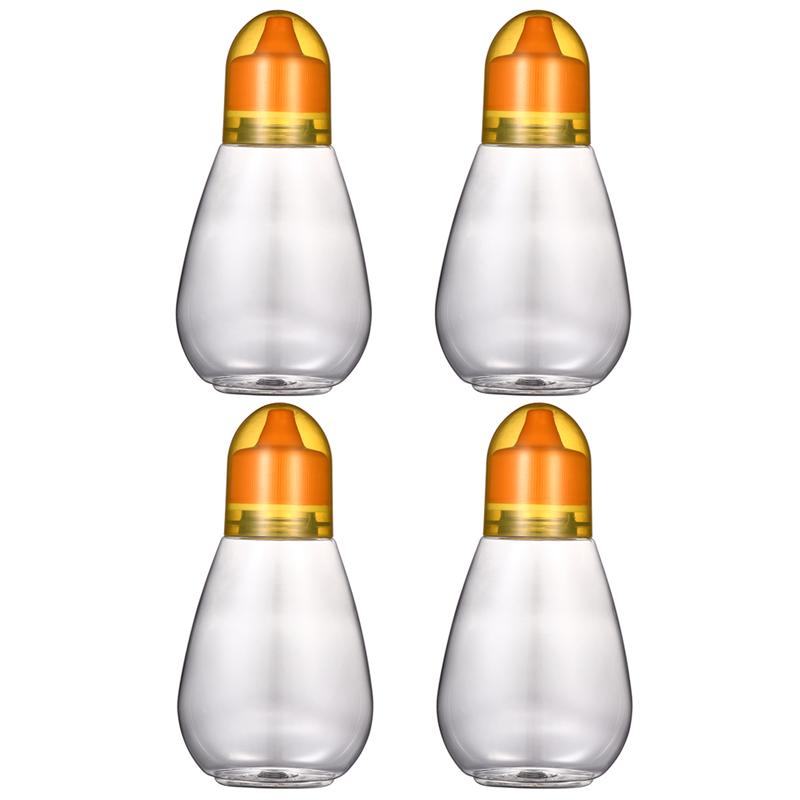 4PCS Transparent Honey Bottle Liquid Food Storage ... – Grandado