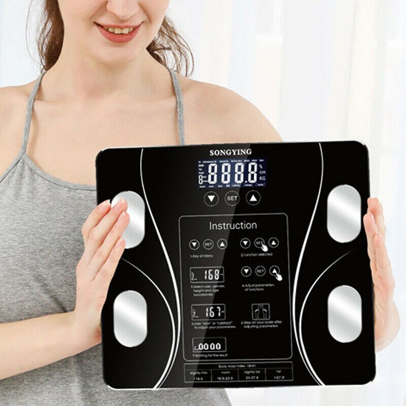 Báscula de peso corporal 180KG Analizador de grasa... – Grandado