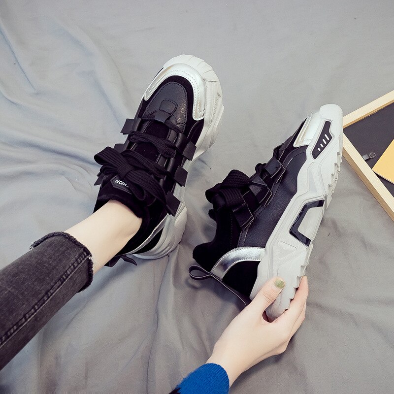 Kvinder sko pels sneakers kvinder chunky sko vinte... – Grandado