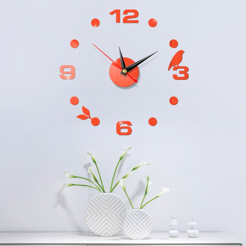 3D DIY Wall Clock Modern Small Acrylic Clocks Home... – Vicedeal