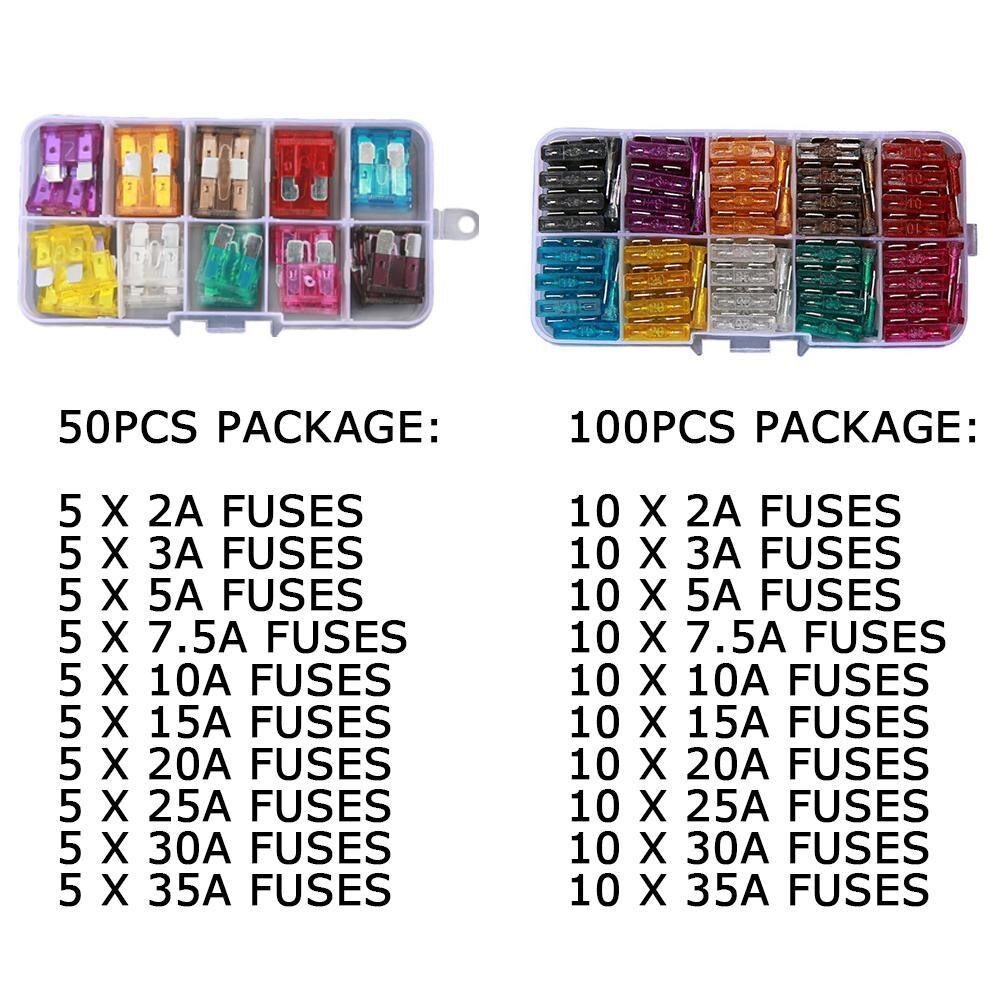 Insert Fuse Amp with Box Clip Assortment Auto Blad... – Grandado