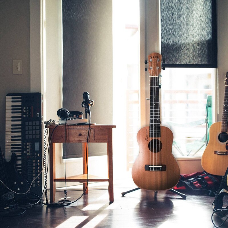 Ukulele Acoustic Guitar Sapele Wood Ukulele Hawaii... – Vicedeal