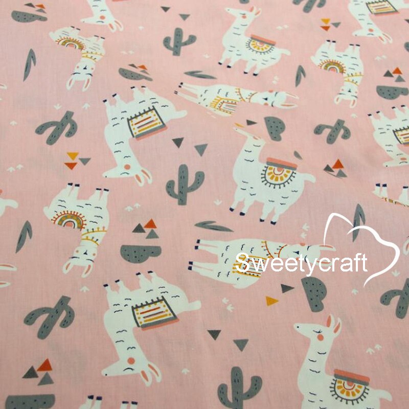 160*50cm Cactus Alpaca Printed Cotton Cloth Sewing... – Vicedeal