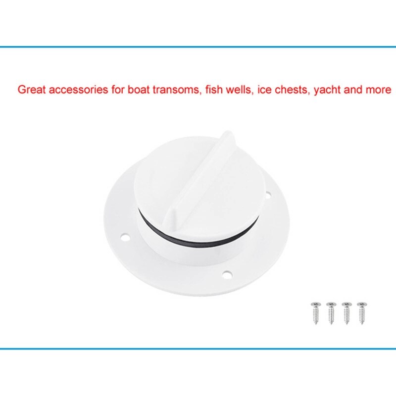 White Nylon Marine Boat Transom Deck Mount Drain S... – Grandado