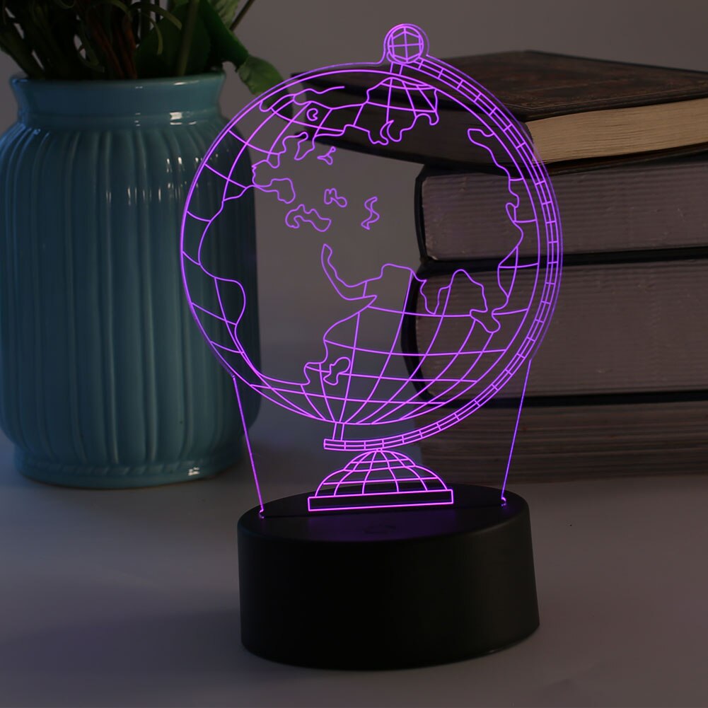 3D USB LED Night Light Earth Globe 3D Holograma ac... – Grandado