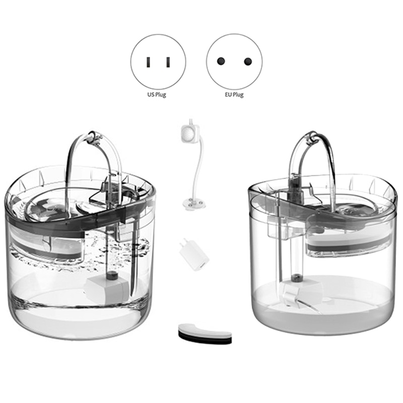 Automatic Cat Water Fountain with Faucet Dog Water... – Grandado